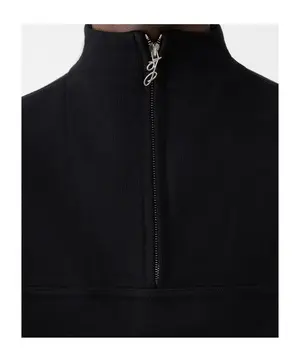 Jacquemus Rond Carre Half Zip Sweatshirt - Black
