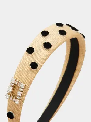ROGER VIVIER Polka Dot Tres Vivier Hairband