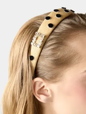 ROGER VIVIER Polka Dot Tres Vivier Hairband