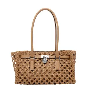 Michael Kors Hamilton Woven Shoulder Bag