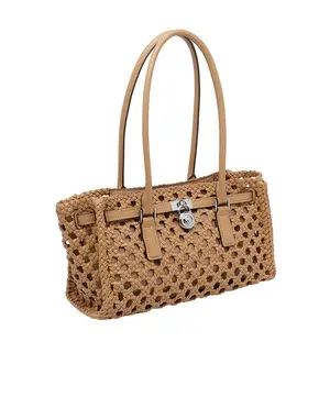 Michael Kors Hamilton Woven Shoulder Bag
