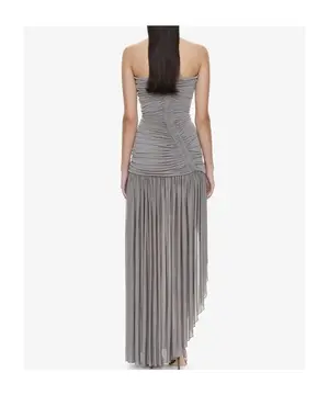 Christopher Esber Arced Orion Strapless Gown - Gray