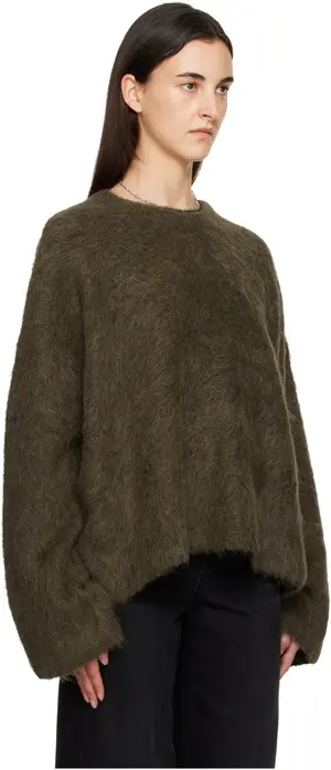 TOTEME Brushed Alpaca-blend Sweater - Black