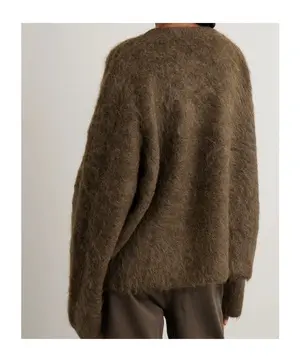 TOTEME Brushed Alpaca-blend Sweater - Black