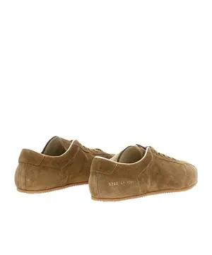 COMMON PROJECTS Suede Leather Lace Up Sneakers - Brown