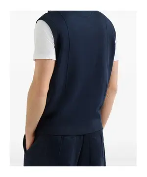 Brunello Cucinelli Zip Knit Gilet Top - Black
