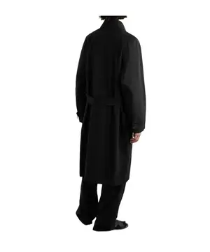 THE ROW Long Cotton Trench Coat With Belted Back