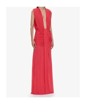 Christopher Esber Ripple Drape Gown - Red