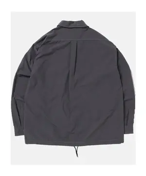 AND WANDER Technical Shirt Jacket - Black