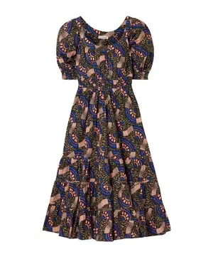 Ulla Johnson Printed Puff Sleeve Midi Dress