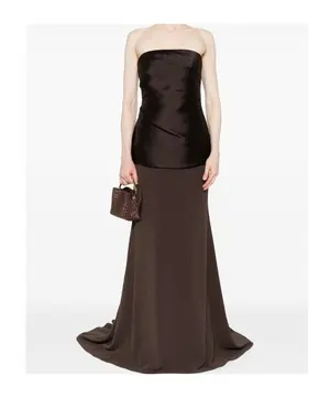 Solace Allia Strapless Gown - Black