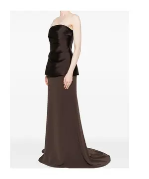 Solace Allia Strapless Gown - Black