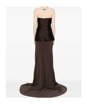 Solace Allia Strapless Gown - Black
