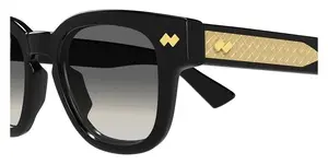 Bottega Veneta Square Frame Sunglasses - Black
