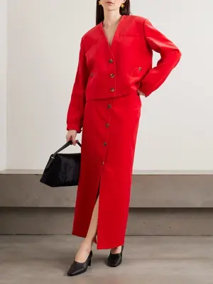 BLAZÉ MILANO Button-front Maxi Skirt