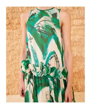 Ulla Johnson Sleeveless Printed Maxi Dress