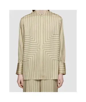 JOSEPH Striped Geometric Shirt