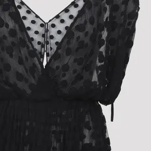Dries Van Noten V-neck Sleeveless Dress With Layered Skirt - Black