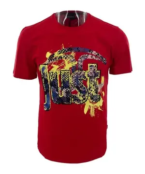Just Cavalli Logo Short-sleeved T-shirt - Red