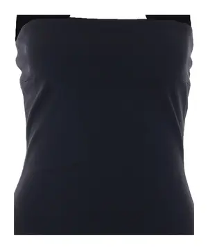 Solace Martine Shawl Detail Sleeveless Dress With Back Slit - Black
