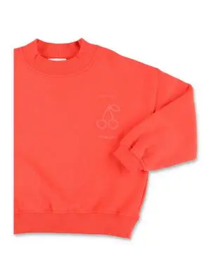 Bonpoint Cherry Printed Fleece Sweatshirt