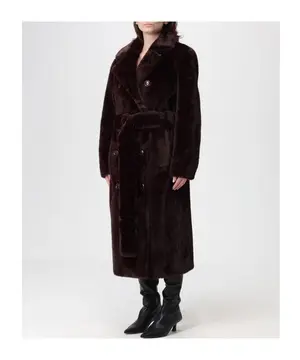 STAND STUDIO Double-breasted Coat - Black
