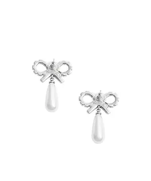 SELF-PORTRAIT Bow Drop Earrings