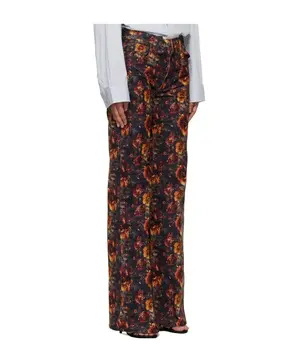 R13 Straight-leg High-waisted Printed Jeans