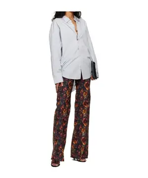 R13 Straight-leg High-waisted Printed Jeans