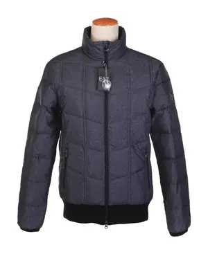 EA7 Padded Logo Down Jacket - Black