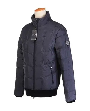 EA7 Padded Logo Down Jacket - Black