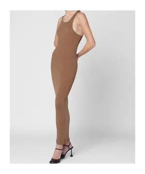 ENTIRE STUDIOS Racerback Maxi Dress - Brown