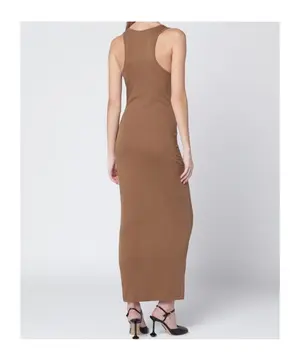 ENTIRE STUDIOS Racerback Maxi Dress - Brown