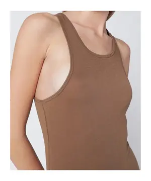 ENTIRE STUDIOS Racerback Maxi Dress - Brown
