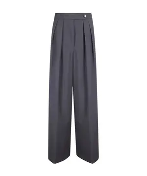 Dries Van Noten Pamplona Wide Leg Pants - Black