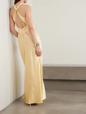 Rixo Backless Maxi Dress - Yellow