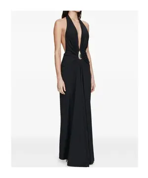Christopher Esber Pendant Ruched Maxi Dress