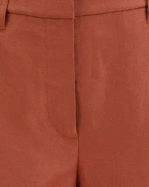 Brunello Cucinelli Wide-leg Pleated Trousers - Brown