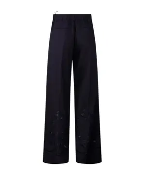 FORTE_FORTE Embroidered Wide-leg Pants