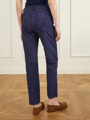 BLAZÉ MILANO Paso Patchwork Casual Pants - Navy Blue