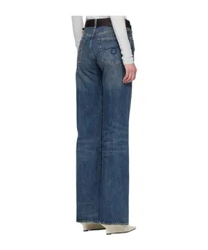 R13 Flared High-waisted Jeans - Blue