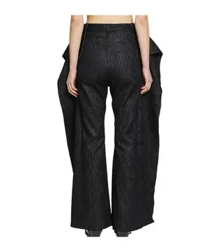 Junya Watanabe Floral Jacquard Wide Leg Trousers