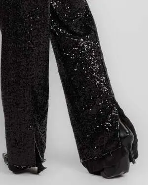 DARKPARK Sequin Wide-leg Jeans