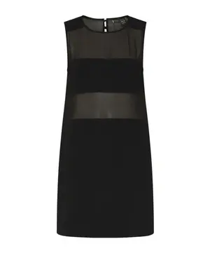 Marella Sleeveless Flared Bi-material Dress