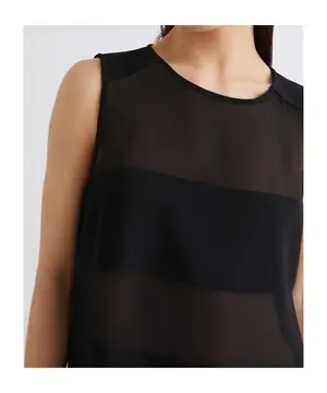 Marella Sleeveless Flared Bi-material Dress
