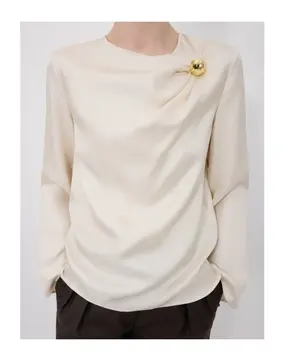 Loulou De Saison Azae Draped Blouse - White