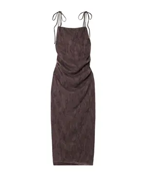 Satin Jacquard Maxi Dresses