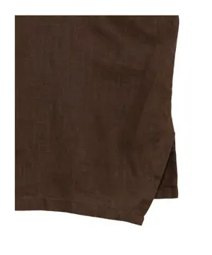 Closed Split Detail Sleeveless Top - Maple Brown