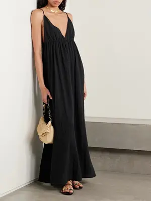 Staud Hanna Maxi Dress - Black