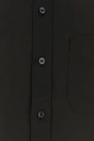 TOM FORD Slim Fit Gabardine Shirt - Black